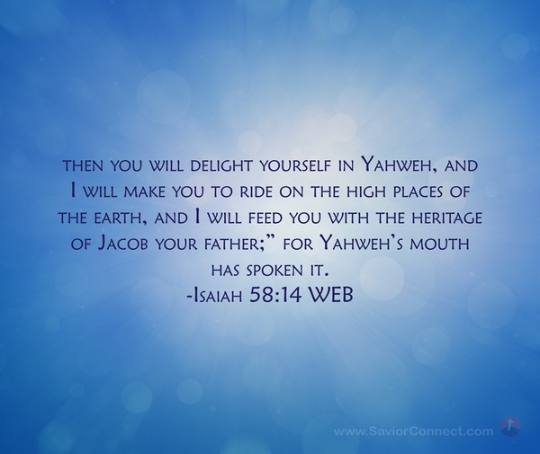 Isaiah 58:14 WEB