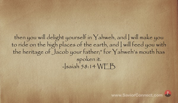 Isaiah 58:14 WEB