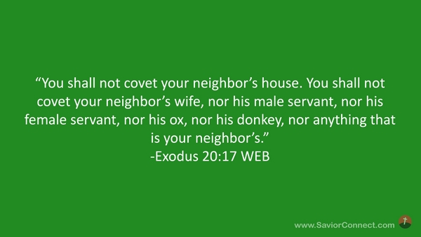do not covet scripture