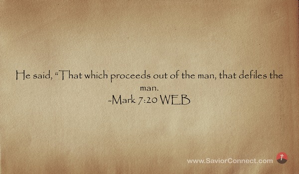 Mark 7:20 WEB