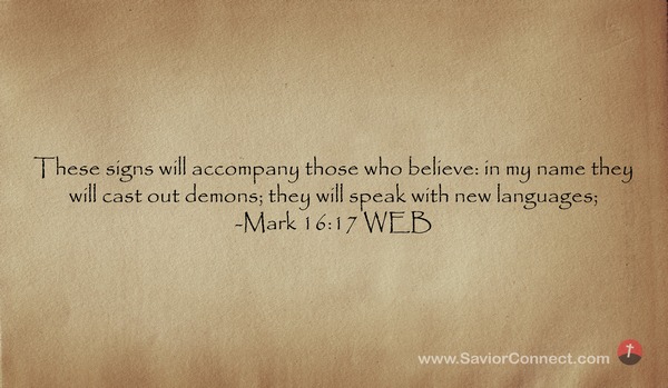 Mark 16:17 WEB