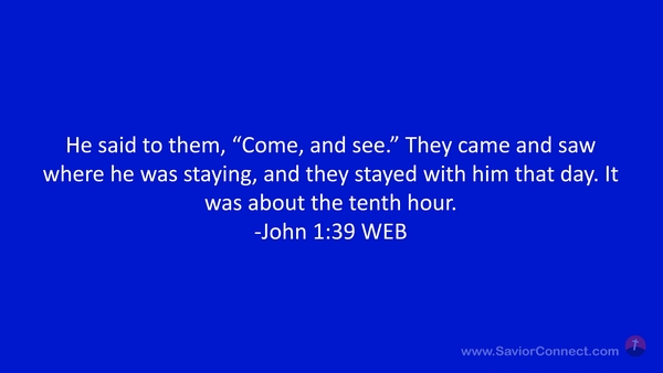 john 1 39 commentary
