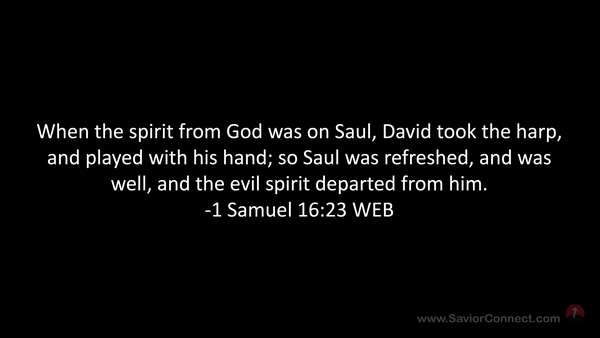 david plays for saul scripture
